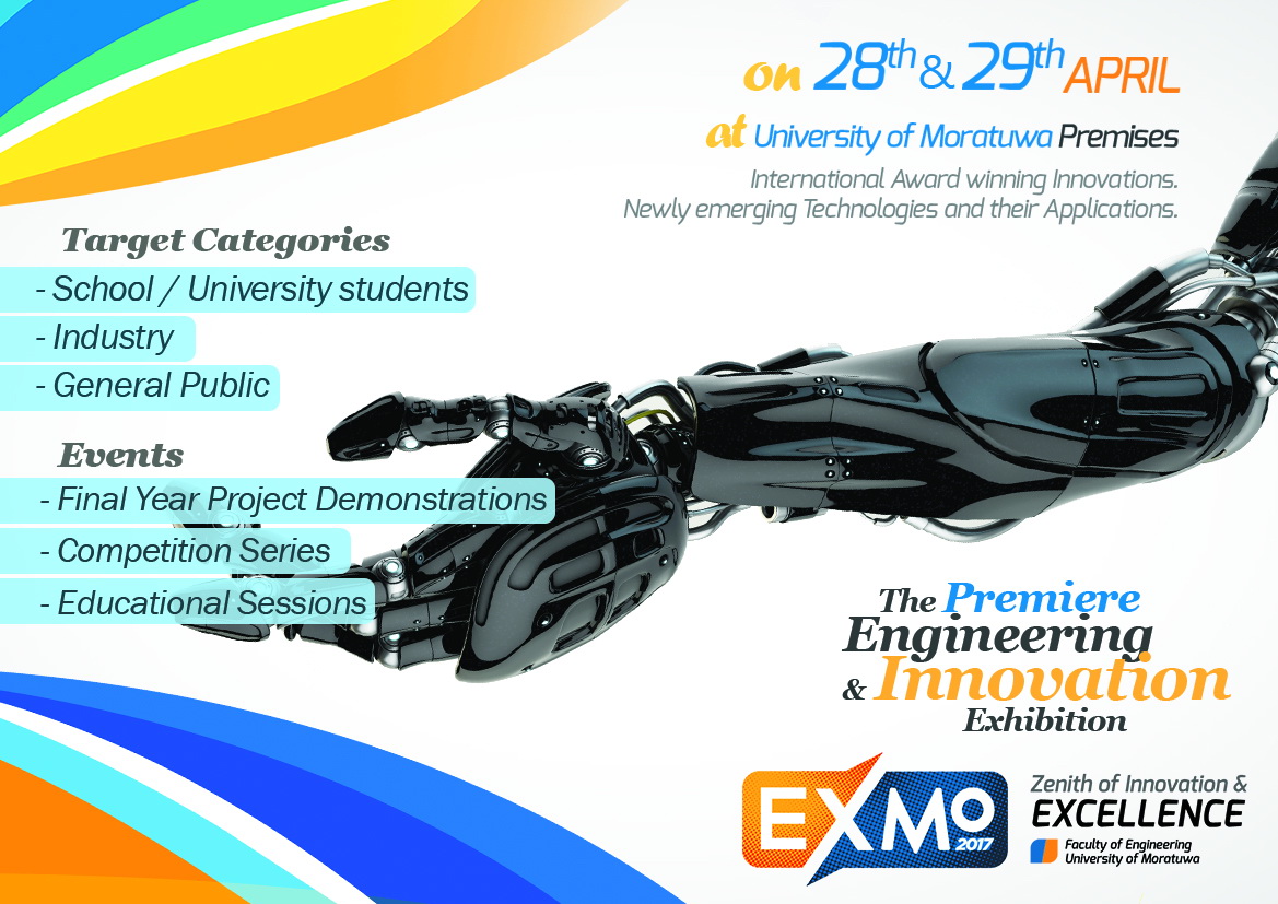 EXMO 2017 - Engineering and Innovation Exhibition | University of Moratuwa