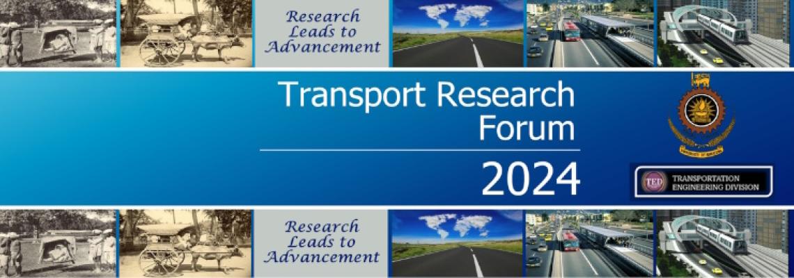 Transport Research Forum | University of Moratuwa